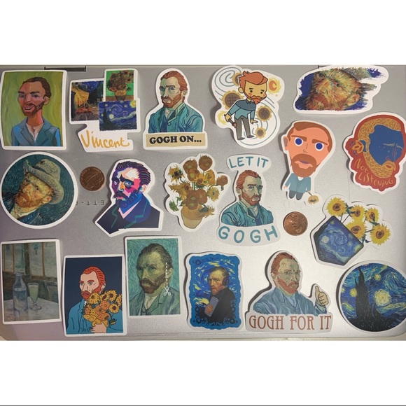 Accents | 18 Vincent Van Gogh Stickers | Poshmark